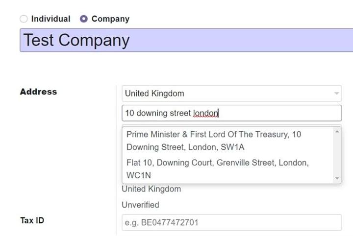 Use Ideal Postcodes to Autocomplete and Validate UK Addresses in Odoo | Lean Easy